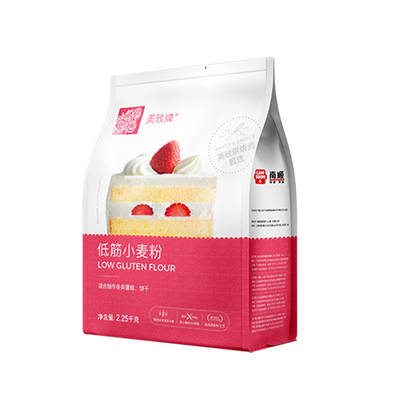 美玫牌低筋面粉2.25kg蛋糕小麦粉家用糕点粉曲奇饼干戚风烘焙面粉
