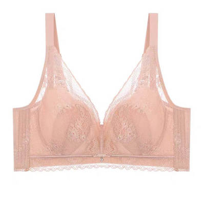 蕾丝内衣女薄款聚拢收副乳透气