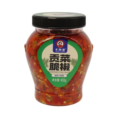 毛阿婆贡菜脆椒下饭菜剁椒辣椒酱