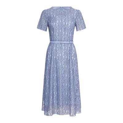 黛玛诗时髦优雅印花连衣裙