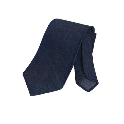 亚麻/天丝手工三折领带