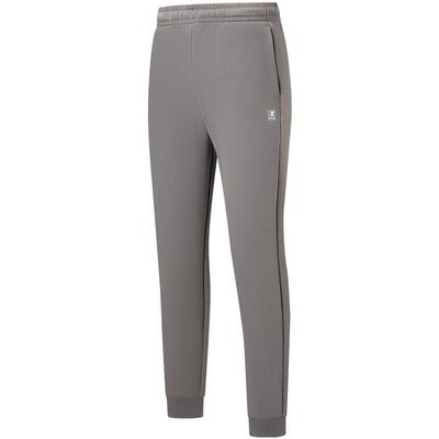 特步无缚轻行春秋款女款针织束脚卫裤运动九分裤宽松直筒休闲裤