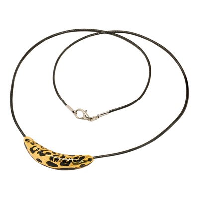 18K金豹纹弯管气质小众项链 (含链)【QL07480】
