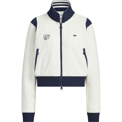 Adidas/阿迪达斯正品三叶草女士拉链复古针织立领运动外套JM8022