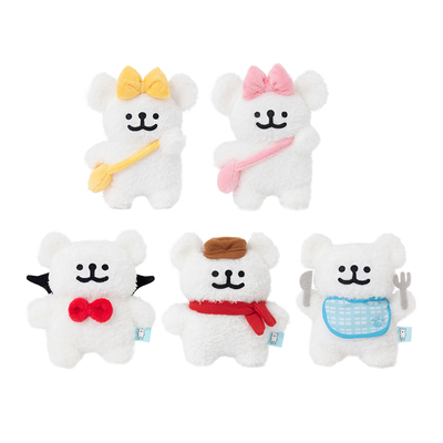 线条小狗Maltese原创毛绒挂件男女情侣礼物围兜天使款背包挂饰