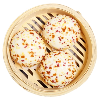 家之味七彩燕麦包480g/6个营养早餐速食包子加热即食冷冻广式早茶