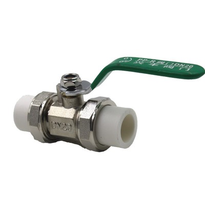 兴丰灰色PPR双活接球阀20 25 32 40 50 63铜球心钢球芯PE水阀开关