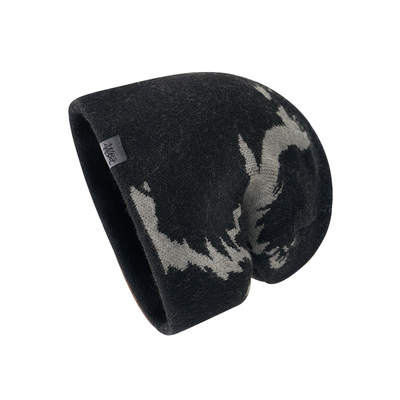 秋冬季韩版新款毛线针织帽堆堆帽女百搭大头围冷帽显脸小保暖帽男