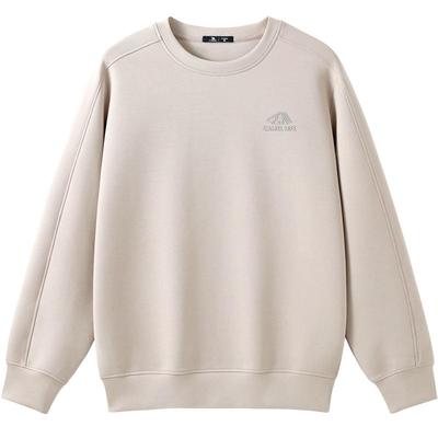 骆驼男装卫衣男款2025秋冬微阔加厚保暖圆领套头时尚潮流长袖T恤