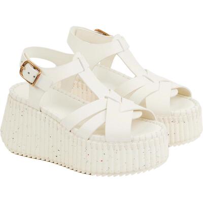 Chloe蔻依NAMA坡跟凉鞋