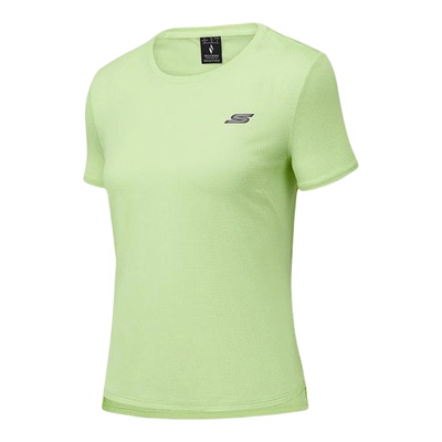 Skechers/斯凯奇正品夏季款女士柔软针织短袖T恤衫P225W016-013E