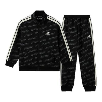 New Balance nb童装儿童男女秋季logo印花外套长裤套装ND2VF3Z023