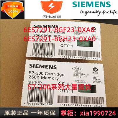 议价西门子64KByte内储存卡256KB 6ES7291 6ES7 291-8GF23/8GH23-
