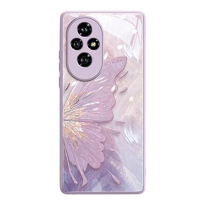 轻奢贵气高级鎏金蝴蝶液态玻璃壳