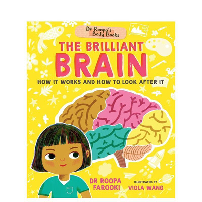 【现货多册选拍】鲁帕博士的人体之书：大脑/骨骼/大肠的作用Dr Roopa's Body Books:The Brilliant Brain英文儿童趣味科普绘本书