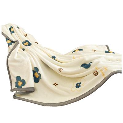 牛奶绒毛毯午睡办公室披肩厚空调盖毯珊瑚法兰绒沙发小被子床上用