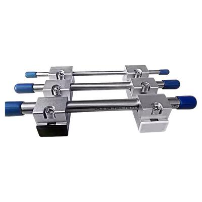 铝合金管夹轻型导轨实验室气路不锈钢管固定支架1/4 3/8管槽轨道