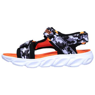 Skechers/斯凯奇正品 HYPNO-SPLASH男大童闪灯魔术贴休闲运动凉鞋