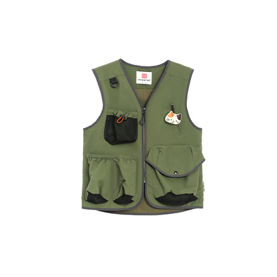 日本livheartkids女户外工装马甲