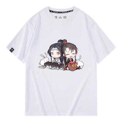 休闲宽松纯棉情侣短袖