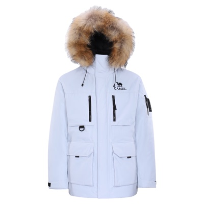 【骆驼1930派克羽绒服】户外派克服保暖加厚中长款时尚情侣外套