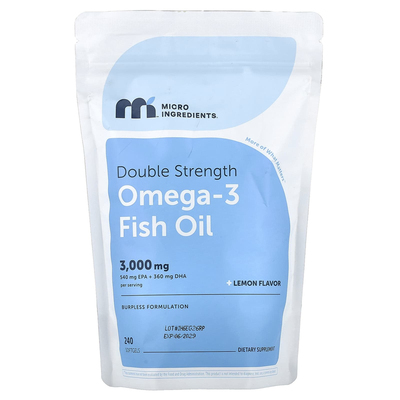 Micro Ingredients双重功效Omega-3鱼油心血管大脑心脏健康