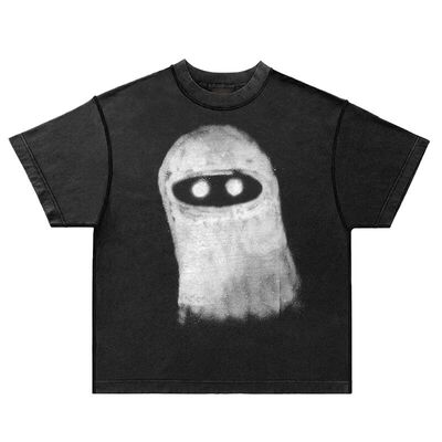 ADF蒙面人印花美式休闲男女短袖