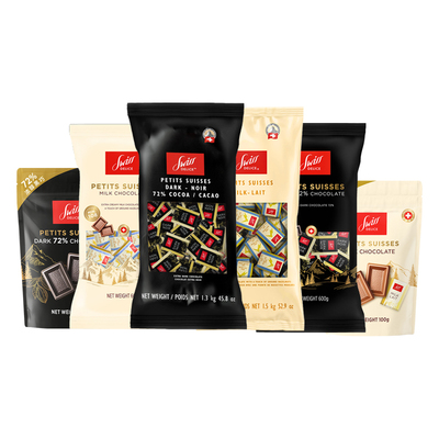 狄妮诗72%瑞士牛奶袋装黑巧克力