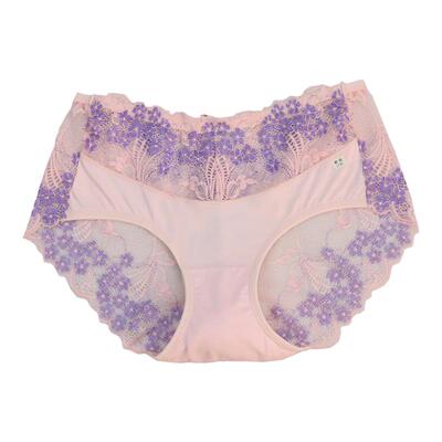 CYN创雅诺竹纤维蕾丝抗菌女内裤