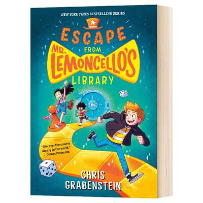 神奇图书馆系列1 美版 英文原版 Escape from Mr. Lemoncello's Library 英文版 进口英语书籍儿童全英语书