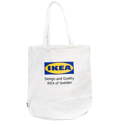ikea宜家艾弗特达环保白色帆布袋