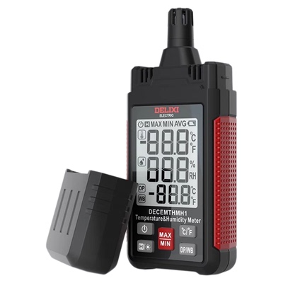 德力西电气温湿度计数显手持式