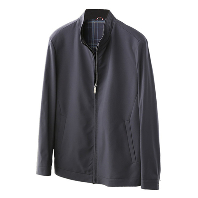 春季立领商务休闲夹克外套