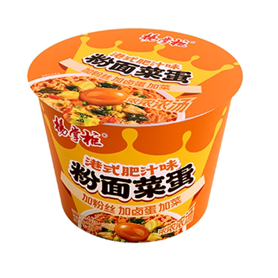 杨掌柜粉面菜蛋桶装方便面泡面