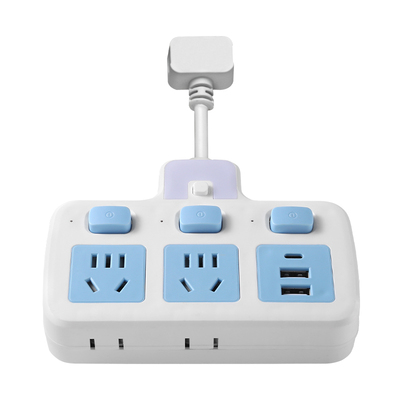 二孔转三孔两脚插座双头接线板