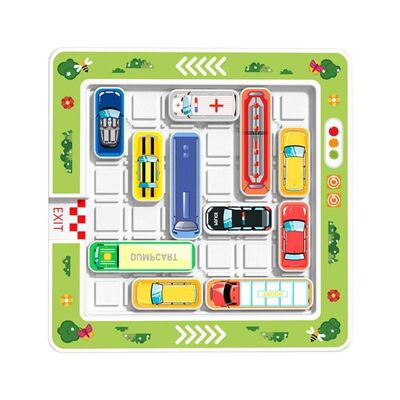 儿童移车出库汽车让行华容道迷宫