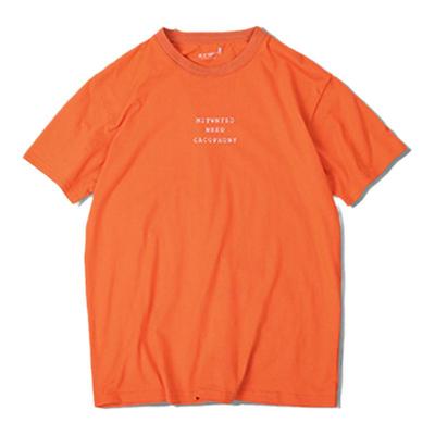 基础字母印花短袖宽松打底T恤男