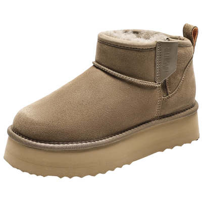 伊伴厚底增高秋冬季新款短靴