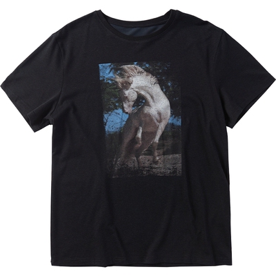 BEASTER「小马奔腾」莱赛尔亚麻宽松T-shirt【含天然亚麻纱结】