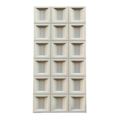 实心PU九宫格轻质水泥构件背景墙