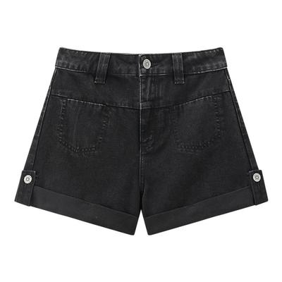 【商场同款】乐町翻边牛仔短裤25夏小个子休闲百搭裤子C1HBF2239