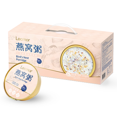 Lecmor牛奶燕麦燕窝粥早餐粥