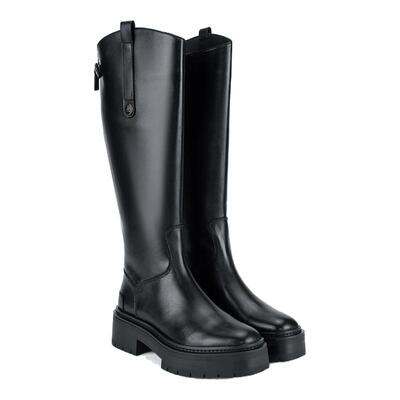 虞书欣同款SAM EDELMAN山姆爱德曼冬黑色超模骑士长靴加绒LAVINIA