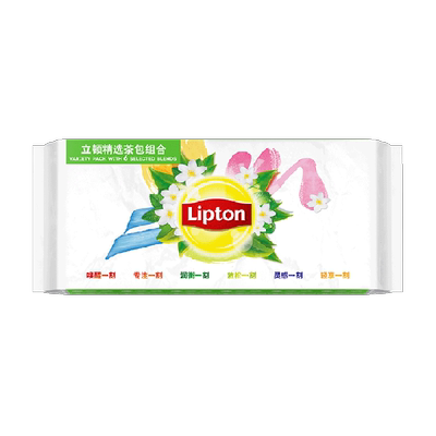 立顿袋泡茶精选六种茶包组合153g