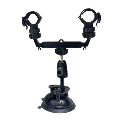 两根路亚竿汽车顶天窗吸盘收纳架