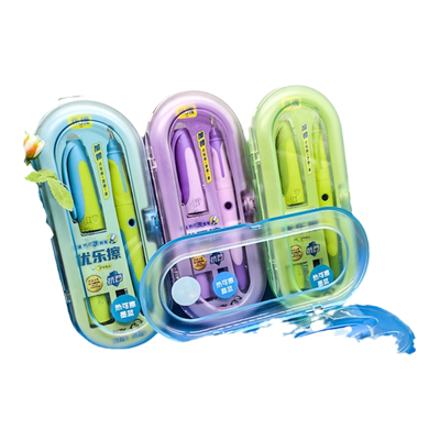 优乐擦热可钢笔抗菌半包尖