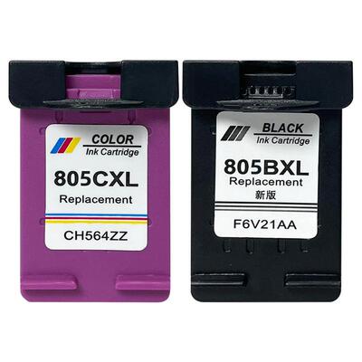 适用惠普805彩色墨盒HP2720 2722 2723 2729 1212黑色2330 2332 dj2721 2700 1210打印机DeskJet连喷805XL
