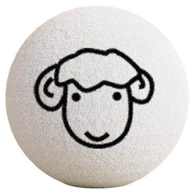 猫咪静音实心羊毛自嗨耐咬球