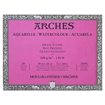 阿诗arches四面封胶散装水彩本