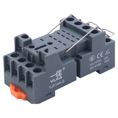 一佳YJF14A-E PYF14A中间电磁继电器插座底座HH54P MY4NJ适用14脚